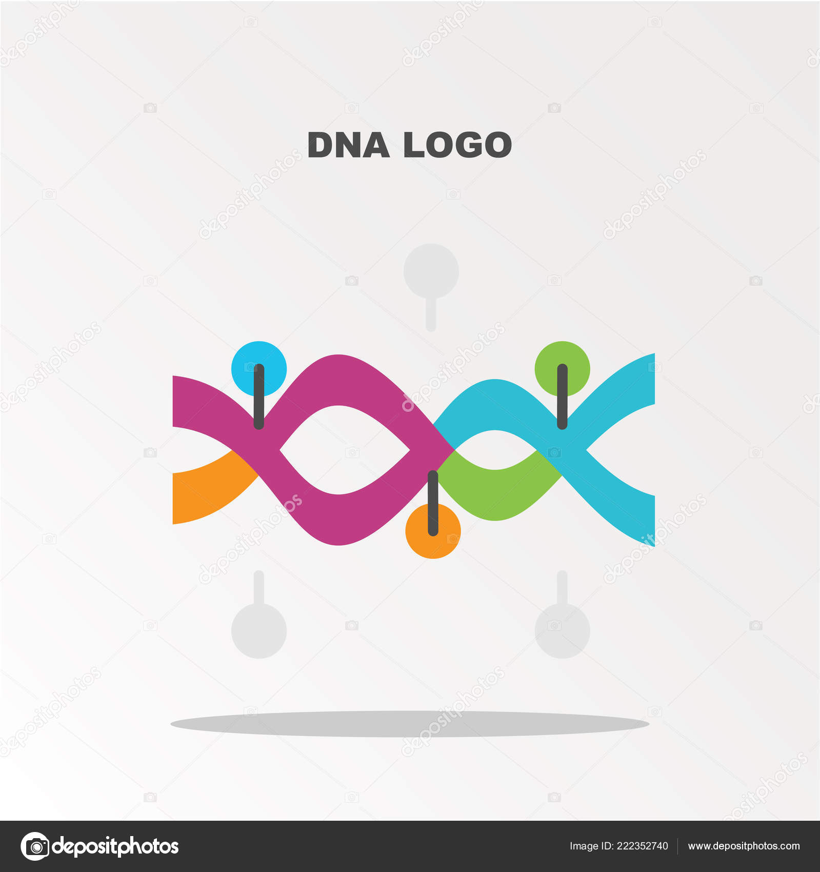Dna Logo Simply Vector Illustration Stock Vector Image by ©nikvector20 ...