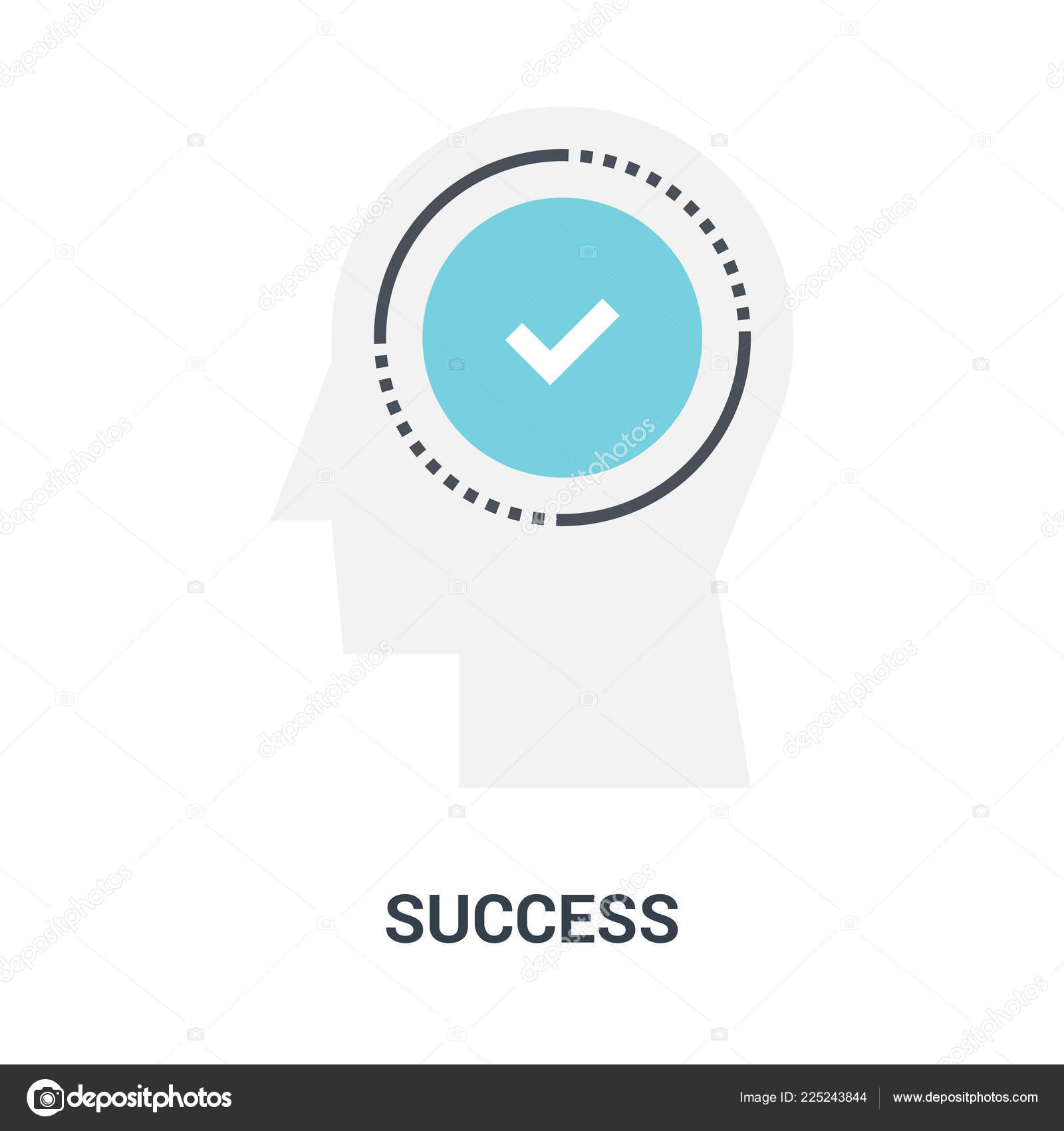 Icono de éxito concepto Vector de stock por ©vasabii777 225243844