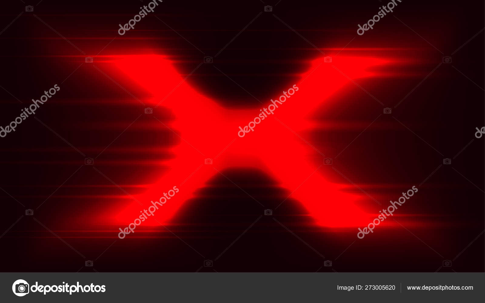 Rojo x blanco marca luz abstracta Vector de stock #273005620 de ©ioat