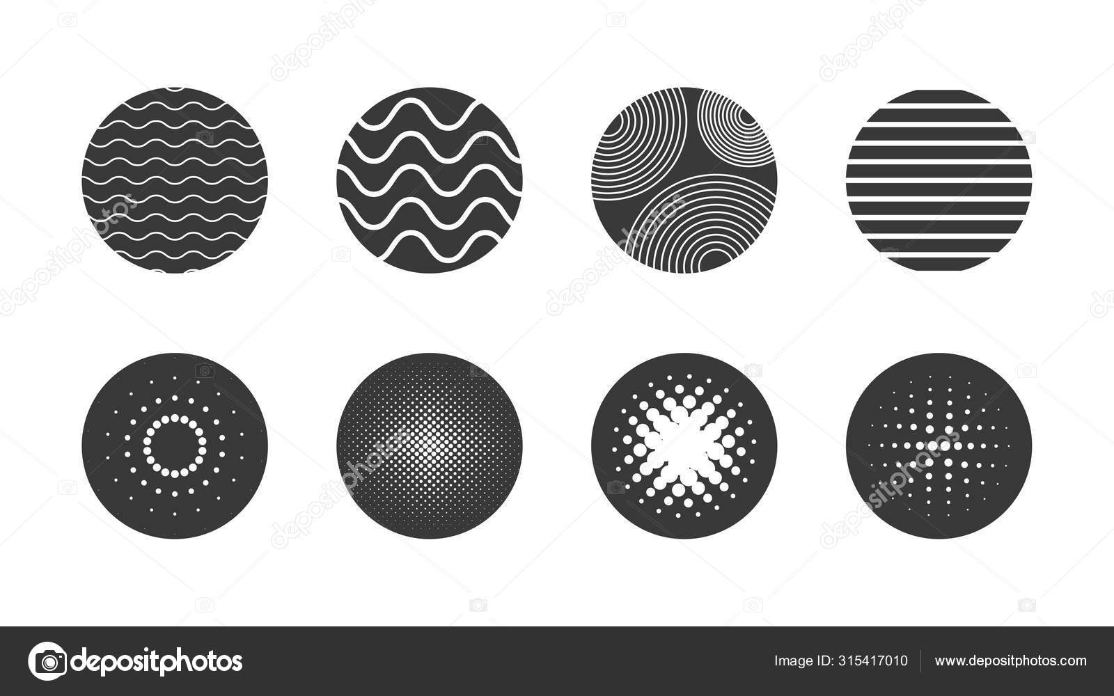 Geometric circle shapes set Stock Vector Image by ©ioat #315417010