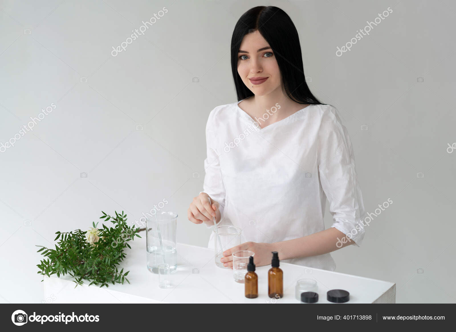 Beauty cosmetic research and development concept. Stock Photo by ...