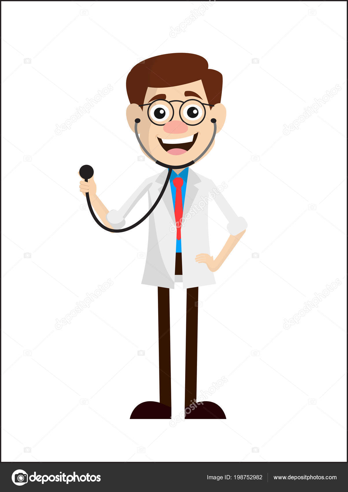 Animated Doctors With Stethoscope