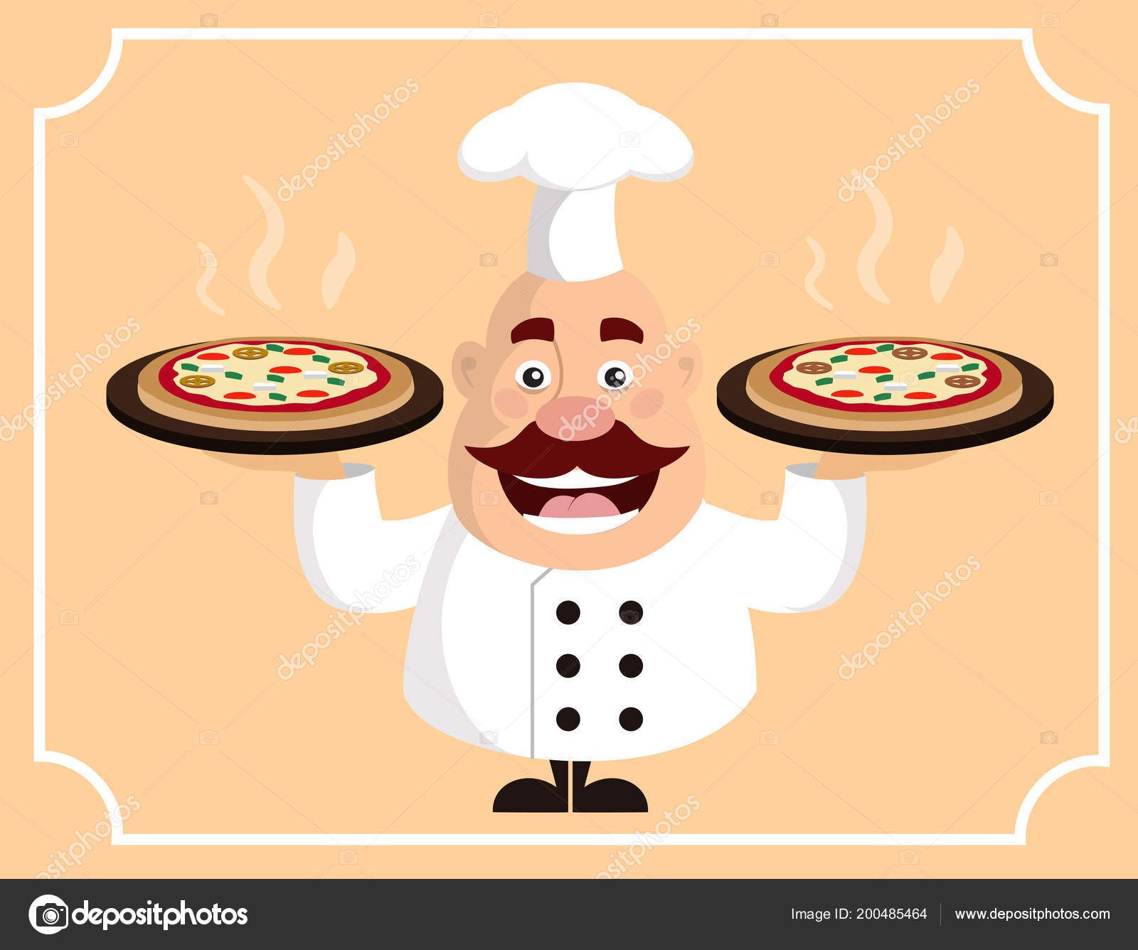 Fat Italian Chef Cartoon
