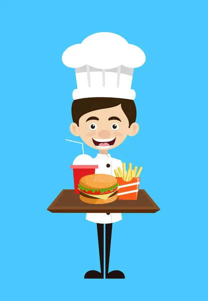 Professional Male - Presenting Fast Foods Stock Vector by ...