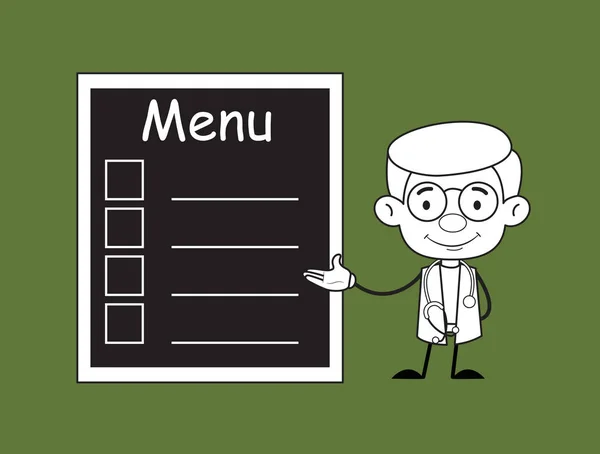 Cartoon Cop Policeman - Presenting Menu List Stock Vector by ...