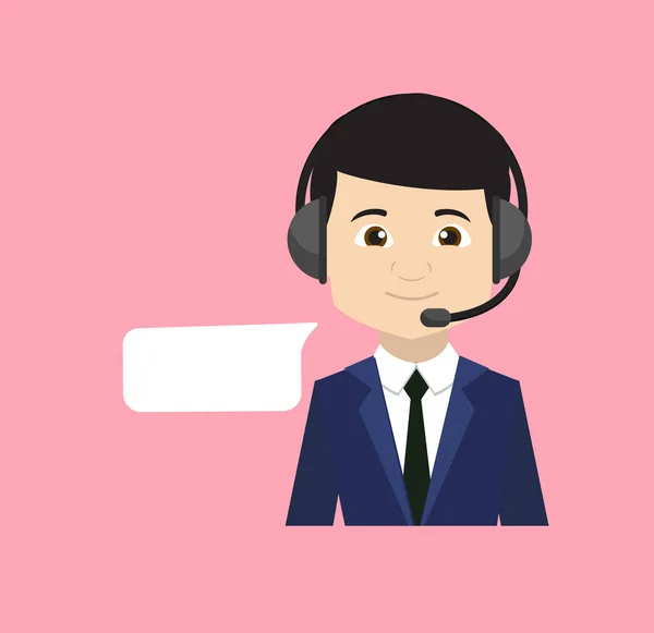 Professional Male - Providing a Customer Service Stock Vector Image by ...