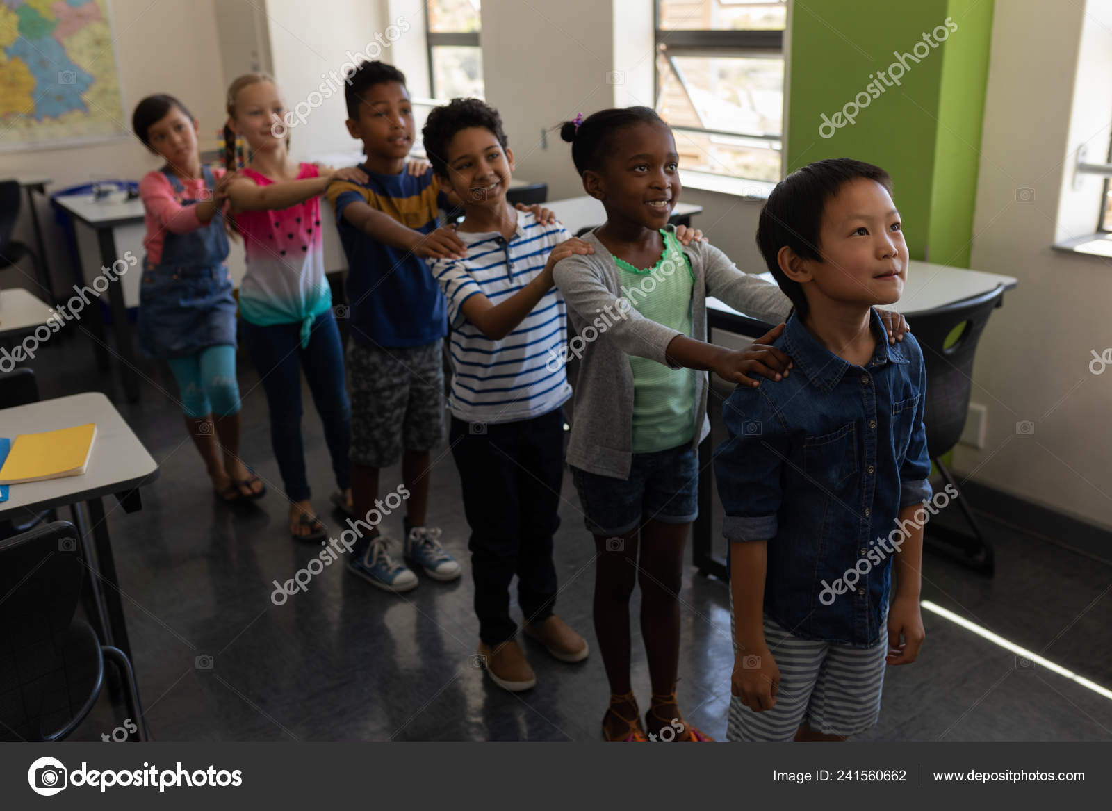 Child Standing Side View