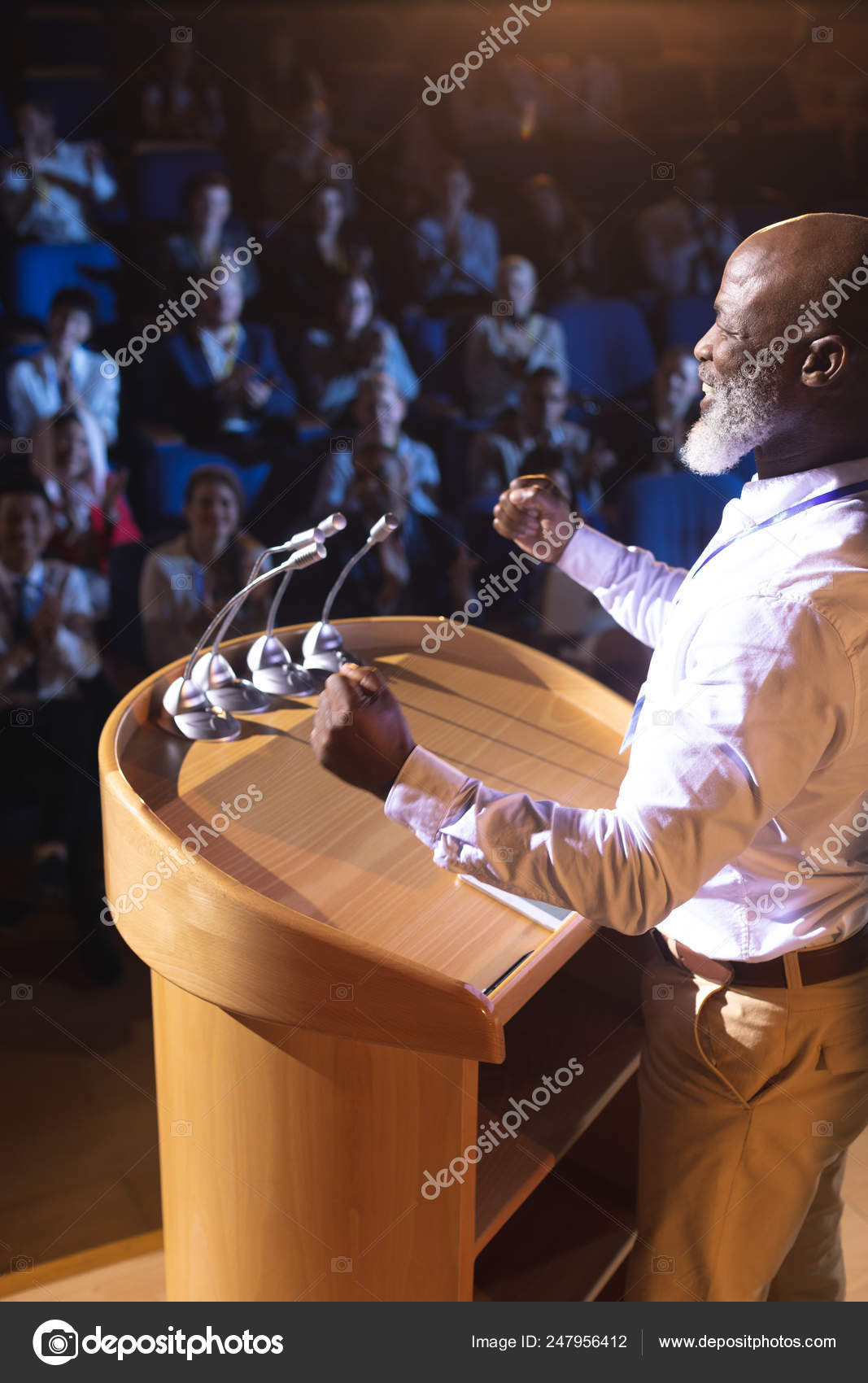 Speech Podium Audience