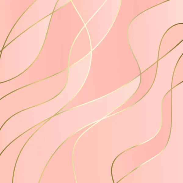 Gold Line Pastel Pink Background Abstract Artistic Geometric Background ...