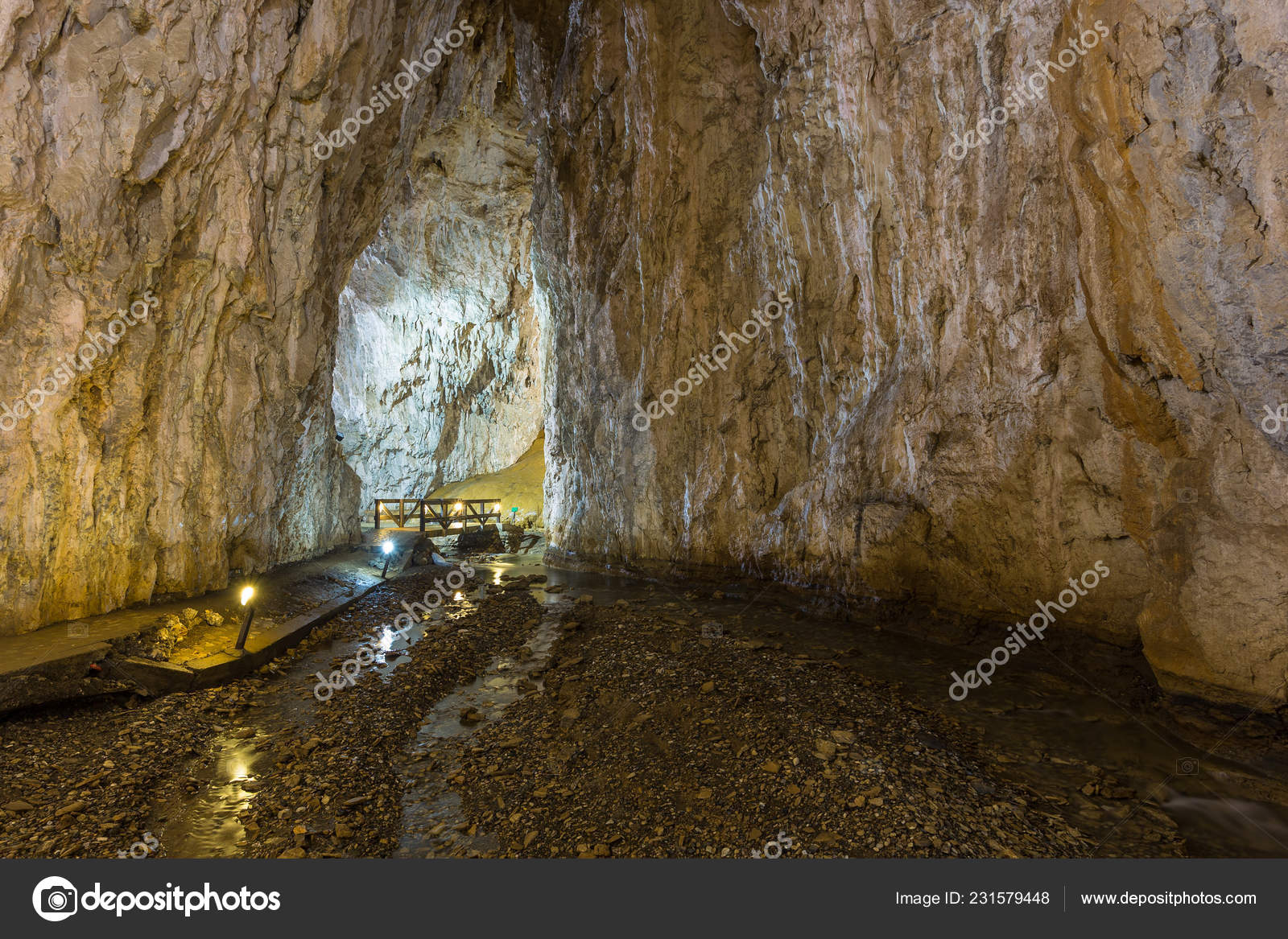 Stopica cave on the slopes of Mount Zlatibor, Serbia. Stock Photo by ...