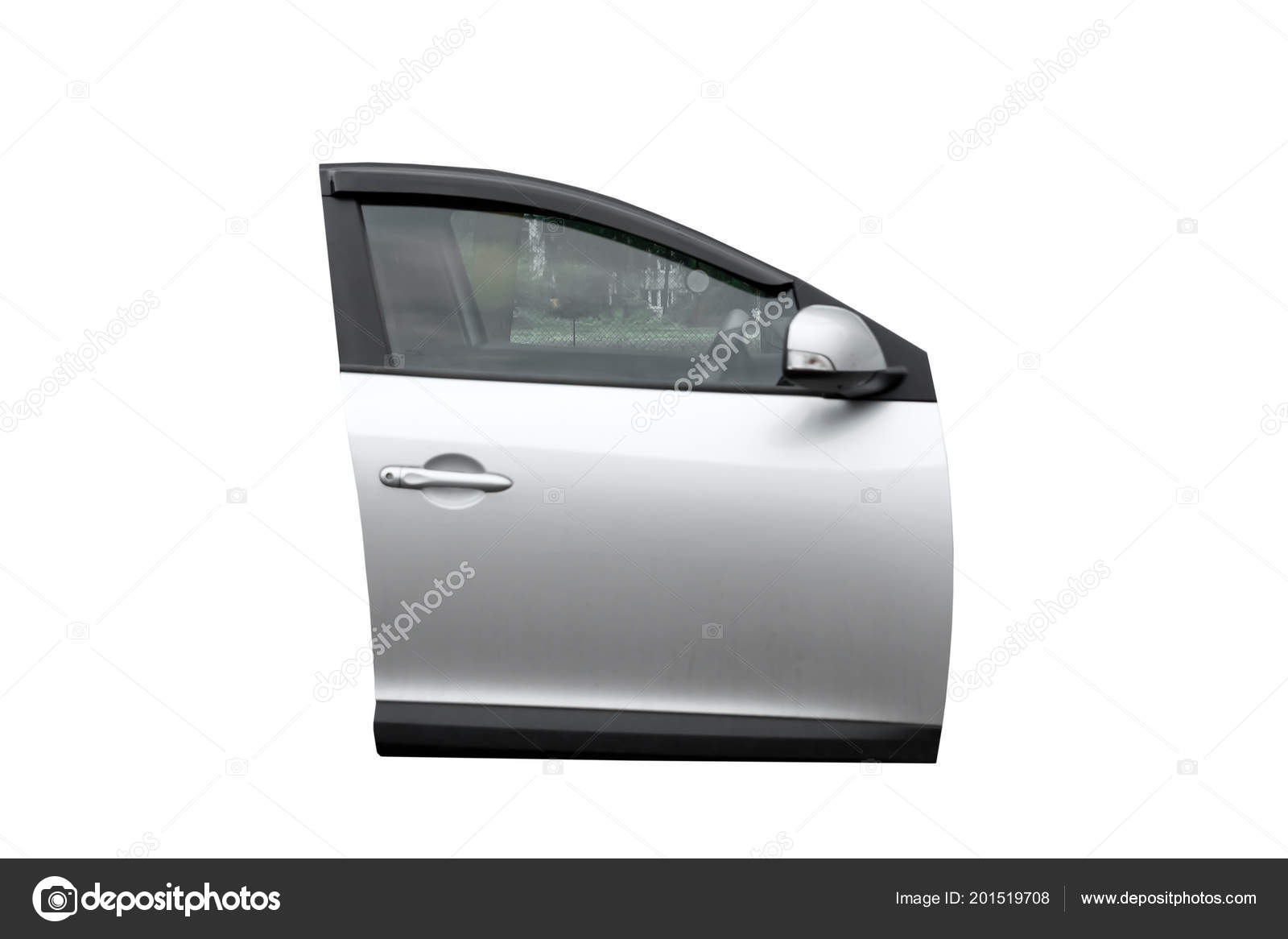 Front Door Car Isolated White Background Transport Isolate Auto Stock ...