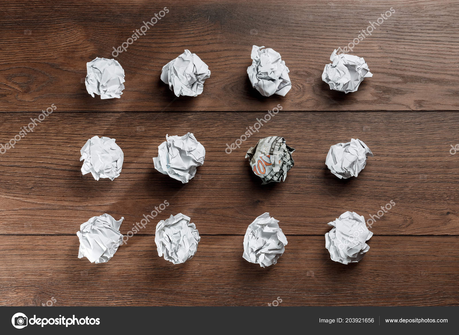 Crumpled Paper Table One Them 100 Dollar Bill Concept Alternative ...