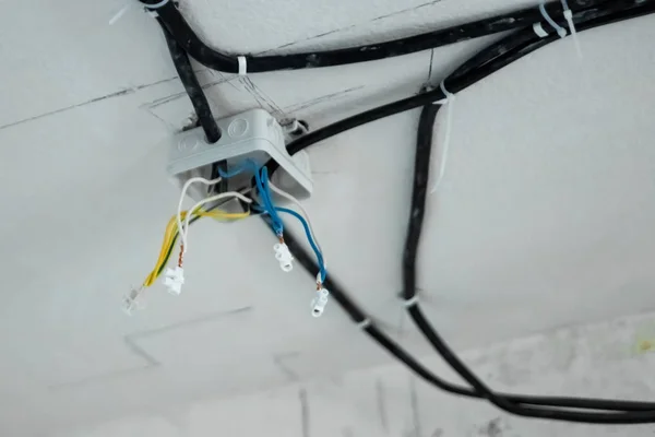 Electrical wiring ceiling Stock Photos, Royalty Free Electrical wiring ...