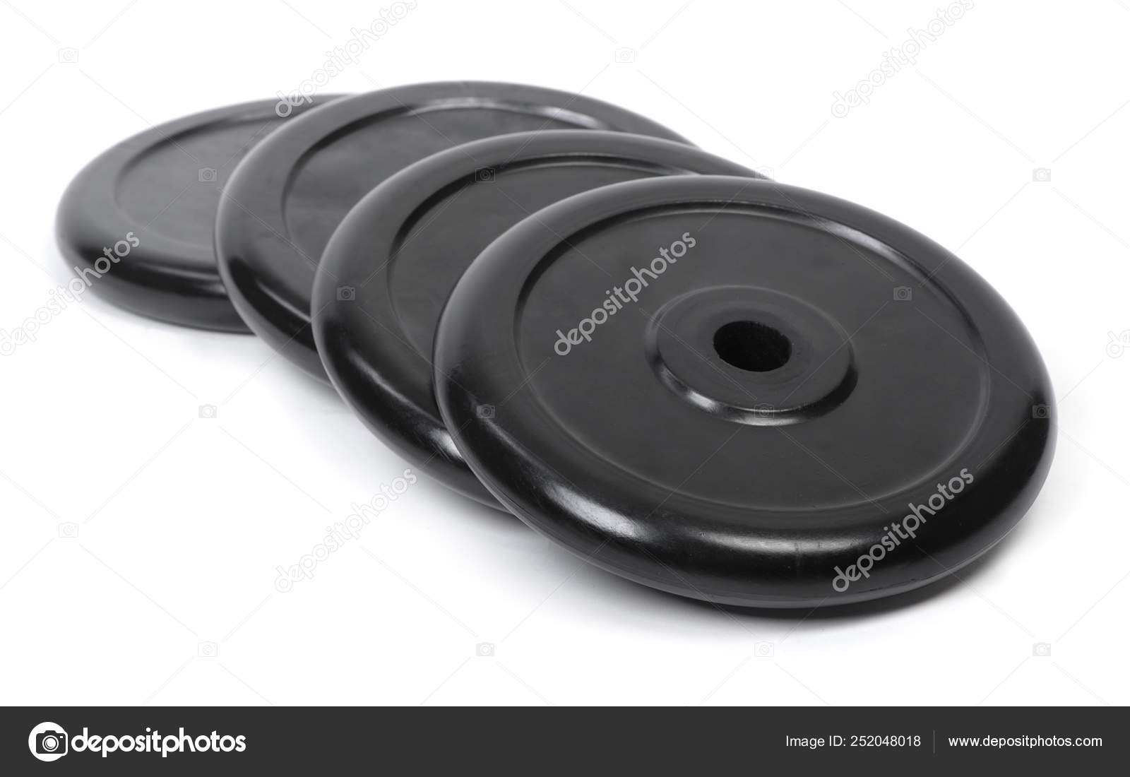 Professional weight plates of adjustable dumbbell — Stock Photo ...