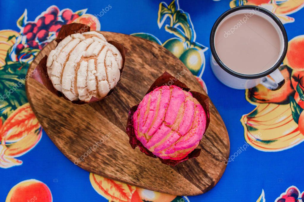 Manteconchas, pan mexicano dulce, panadería tradicional en México ...