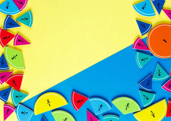 Colorful Math Fractions Bright Backgrounds Interesting Math Kids ...