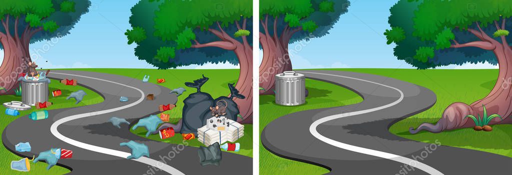 Environmental cleaning drawing Vector Art Stock Images | Depositphotos