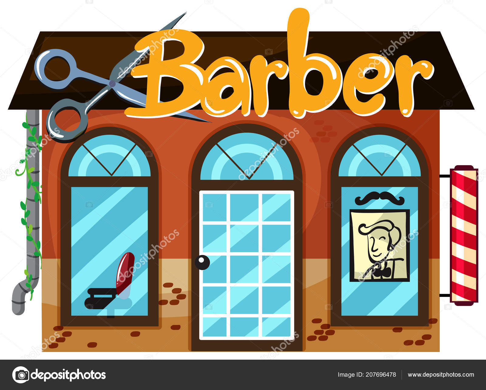 Barber Shop Drawing