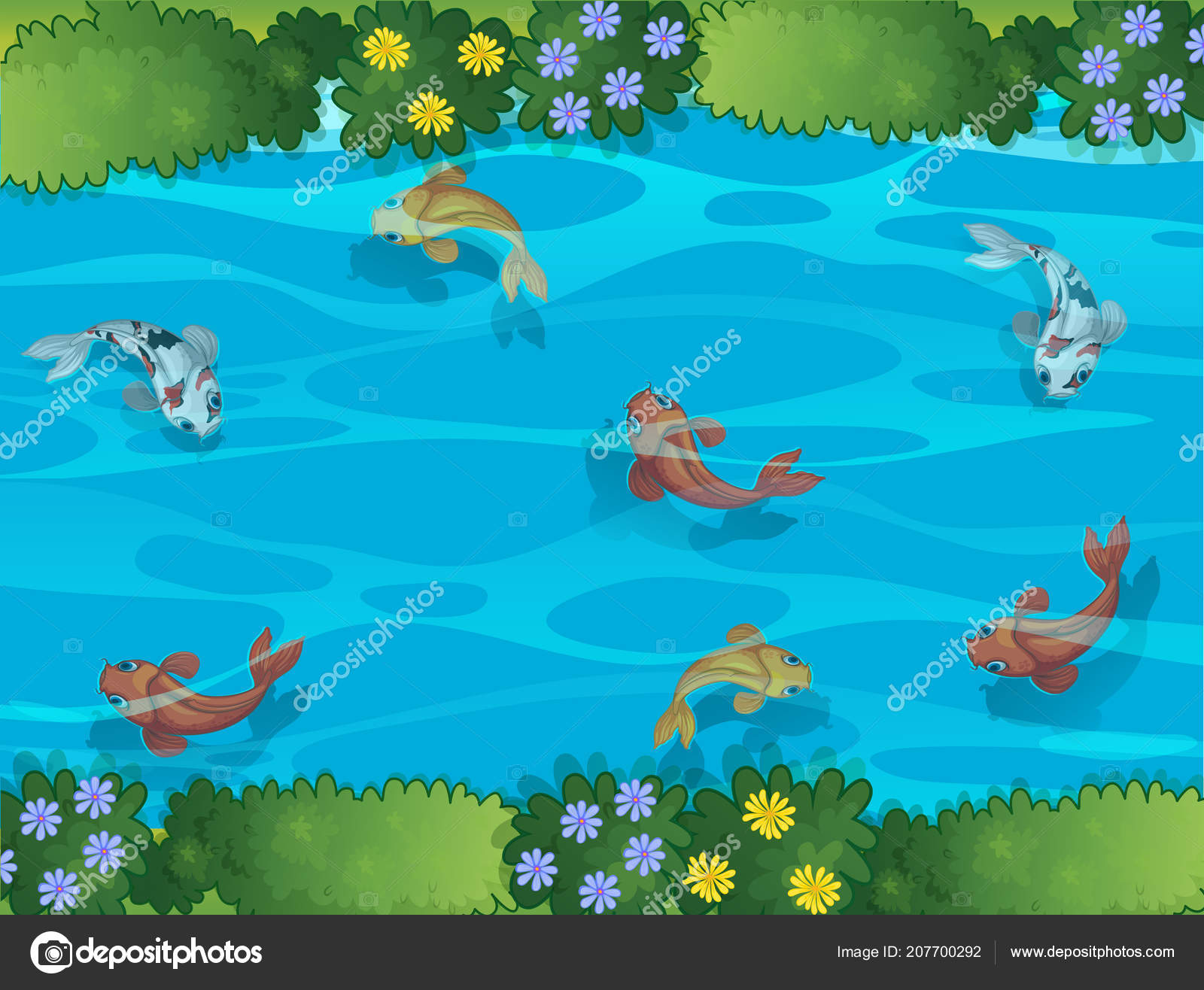 Fish In River Clipart