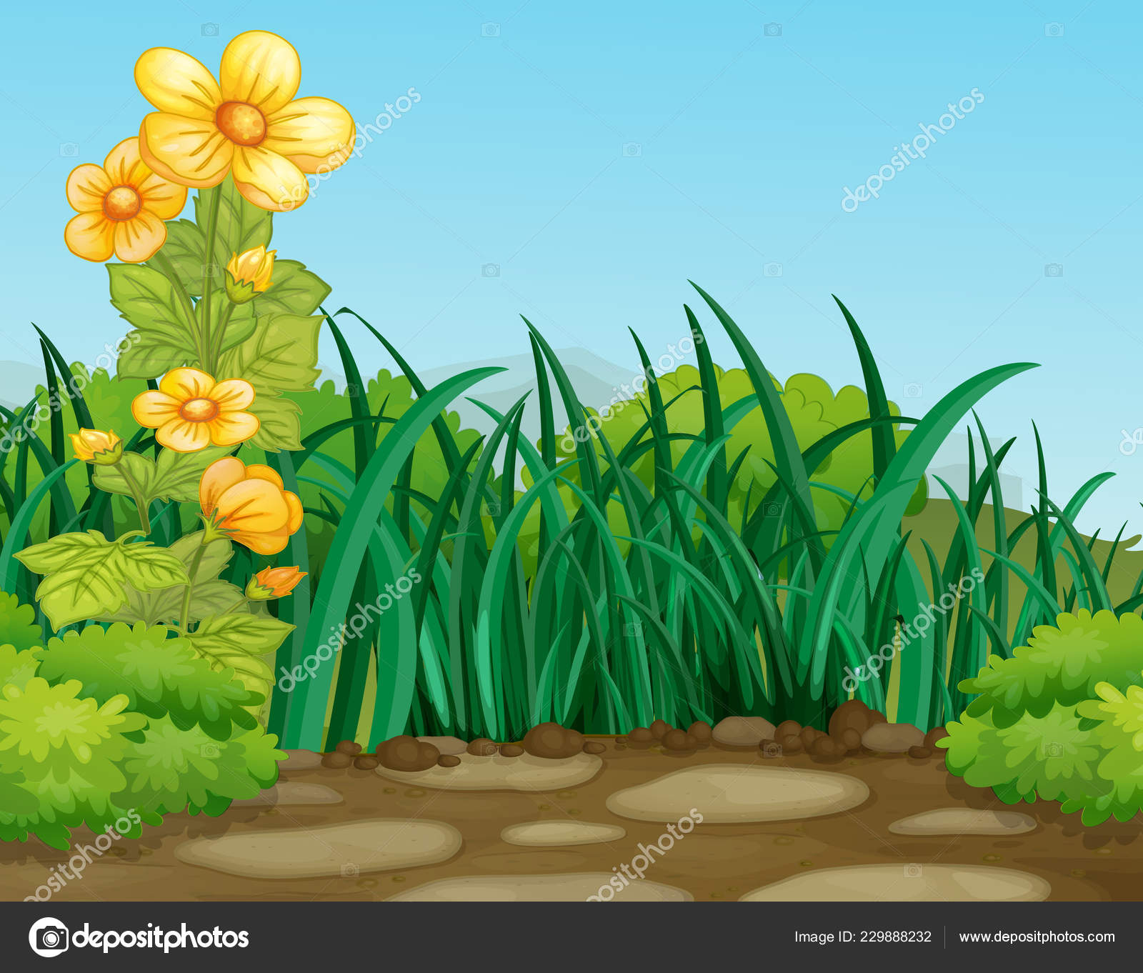 Green Nature Background Illustration Stock Vector by ©interactimages ...