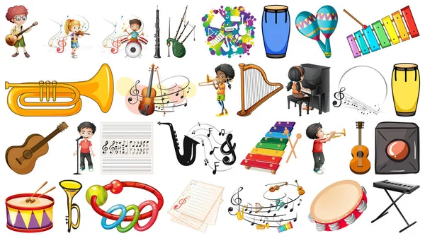 Different kind of musical instruments Stock Vector by ©interactimages ...