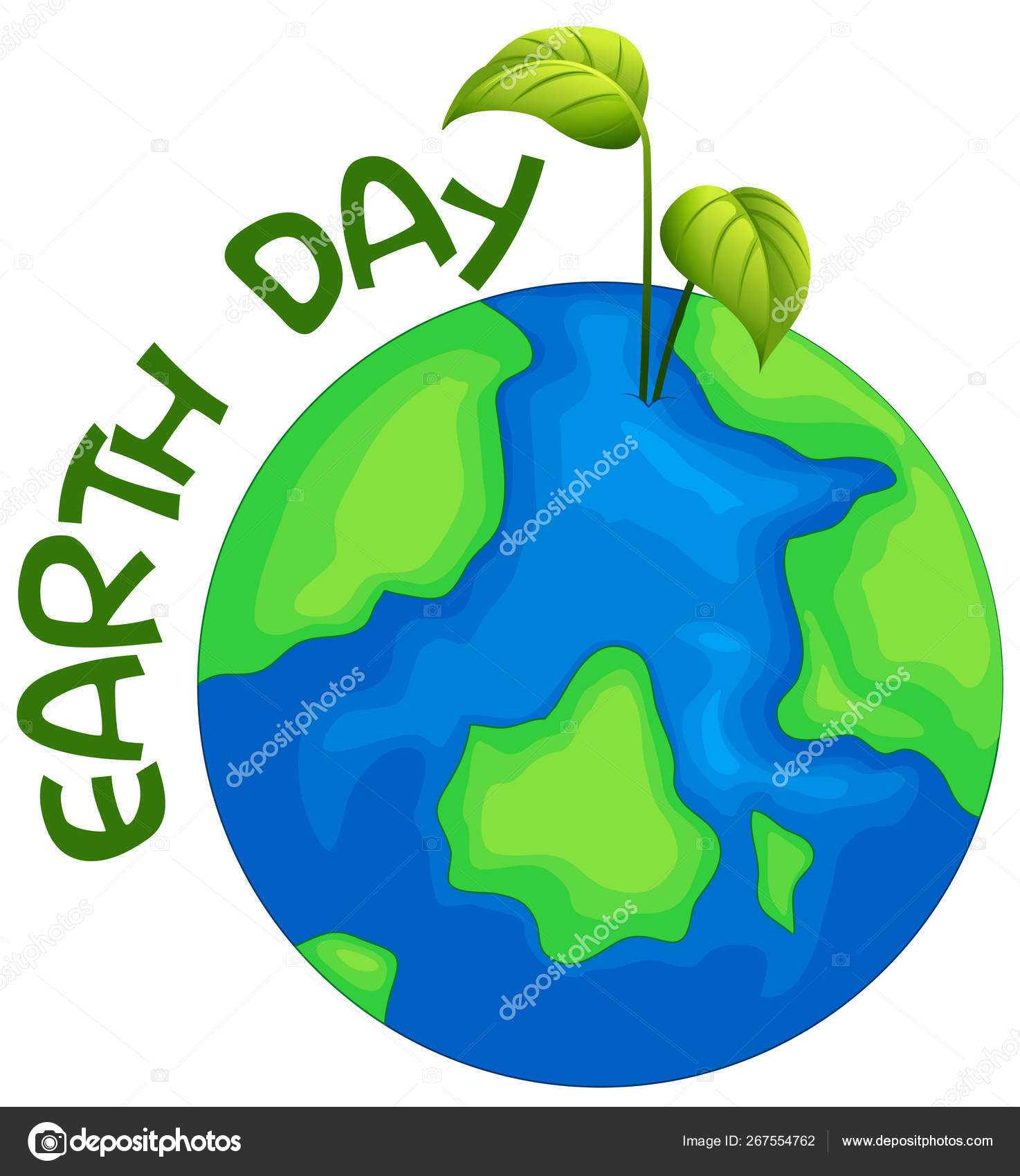 Un icono del día de la tierra Vector de stock #267554762 de ©interactimages