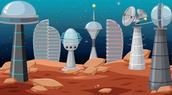 657 Alien city Vector Images | Depositphotos