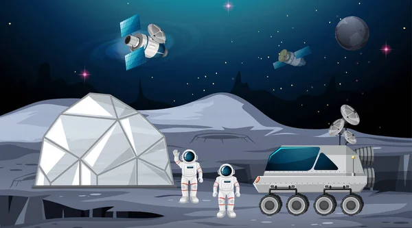 Camp in space scene - Stock Image - Everypixel