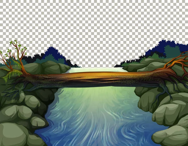 Blank Nature Scene Landscape Transparent Background Illustration Stock ...