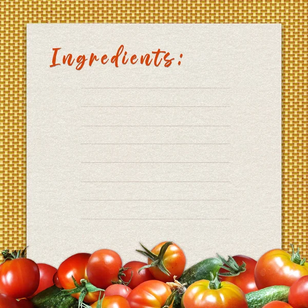 Recipe card illustration Stock Photos, Royalty Free Recipe card ...