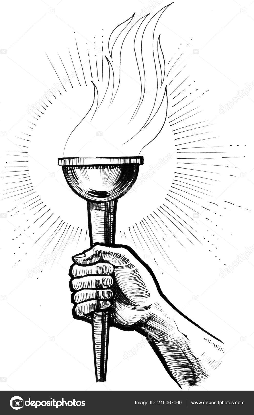 Fire Torch Drawing