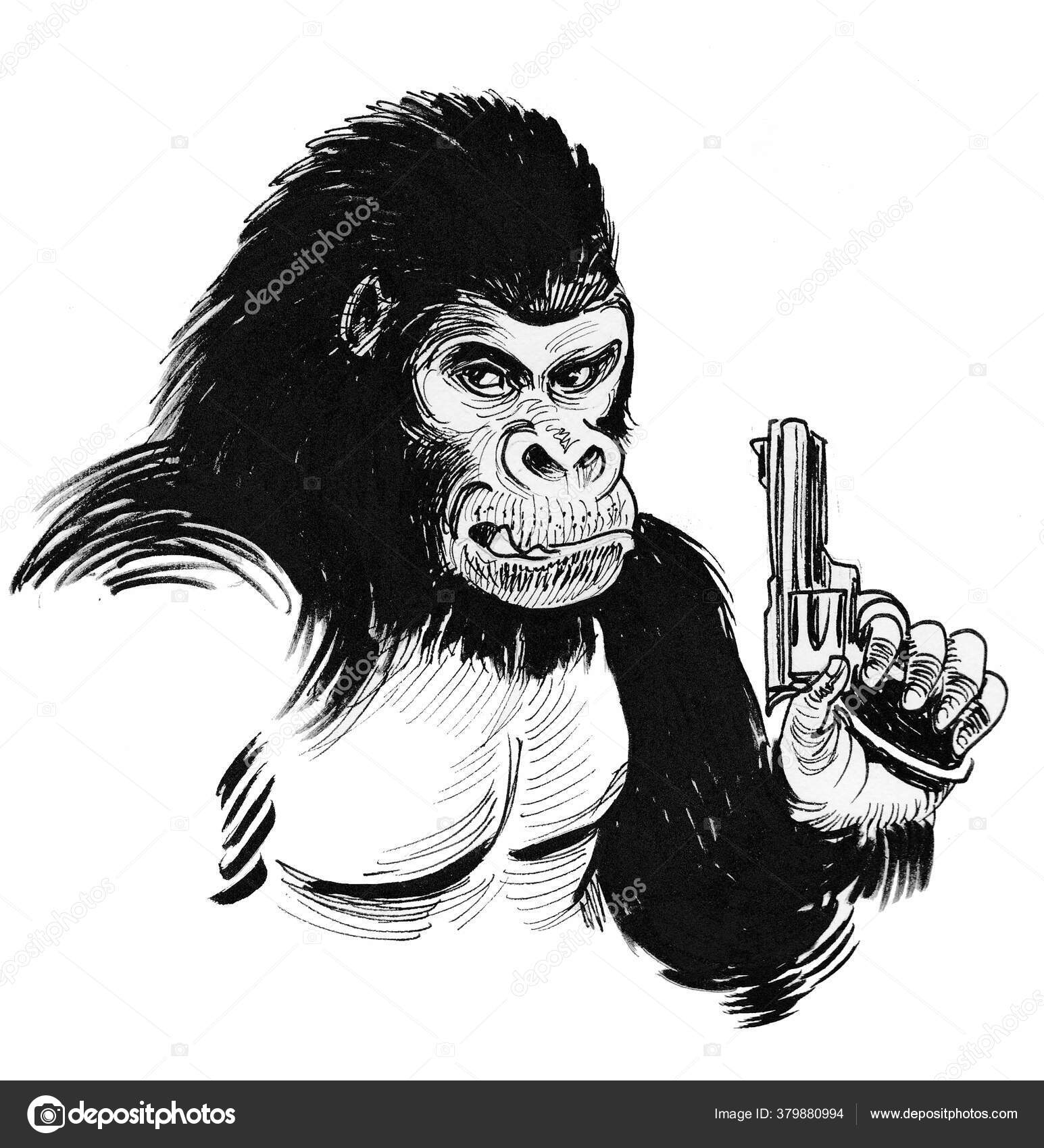 Mono Enojado Con Pistola En Su Video Más Reciente, Synthetic Man Dice