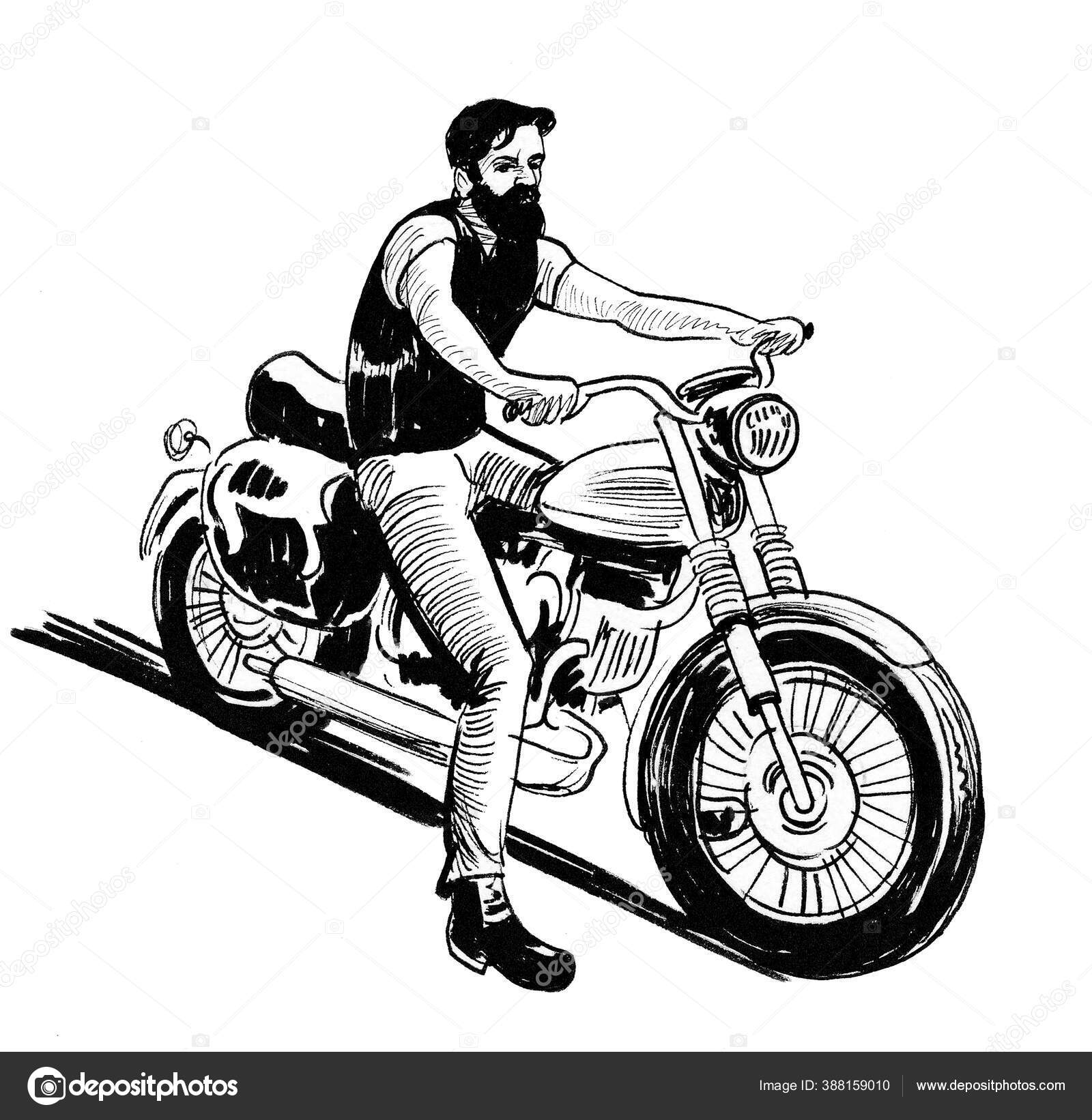 How To Draw A Cool Motorcycle