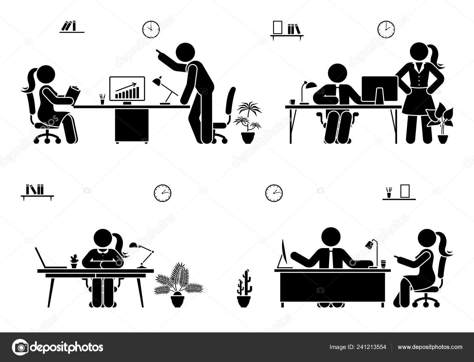 Stick Figure Teamwork