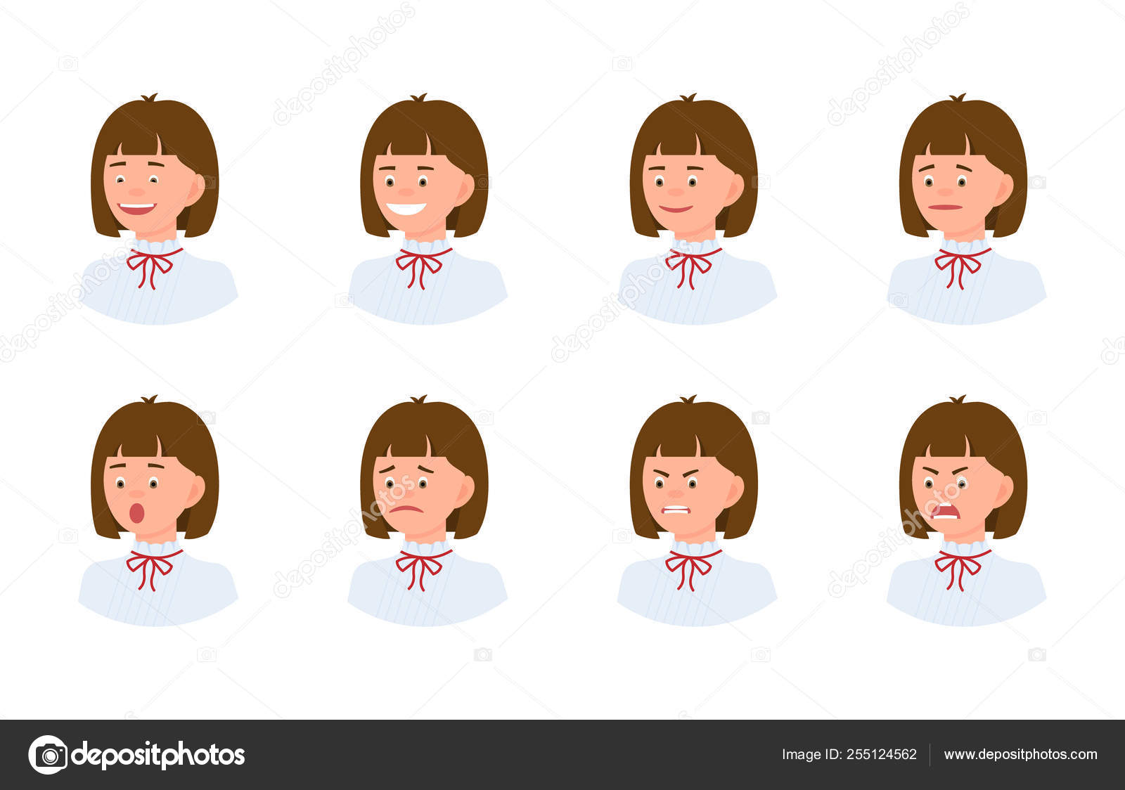 Cartoon Sad Face Person