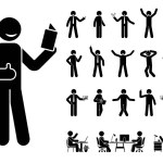 Man Person Basic Body Language Posture Stick Figure Pictogram Icon ...