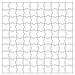 Jigsaw Puzzle template 24 pieces vector. Stock Vector by ©hi6un 24865479