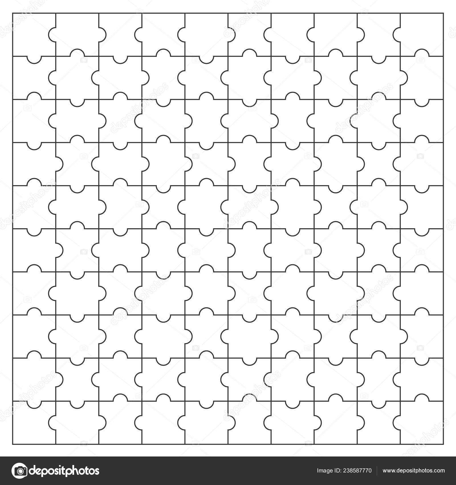 Jigsaw Puzzles Pieces Template