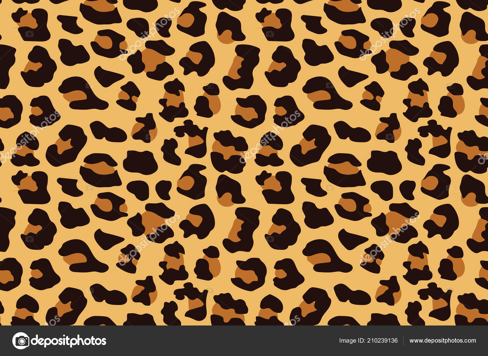 Leopard Seamless Pattern Animal Print Vector Background Stock Vector ... Leopard Seamless Pattern Animal Print Vector Background Stock Vector ...