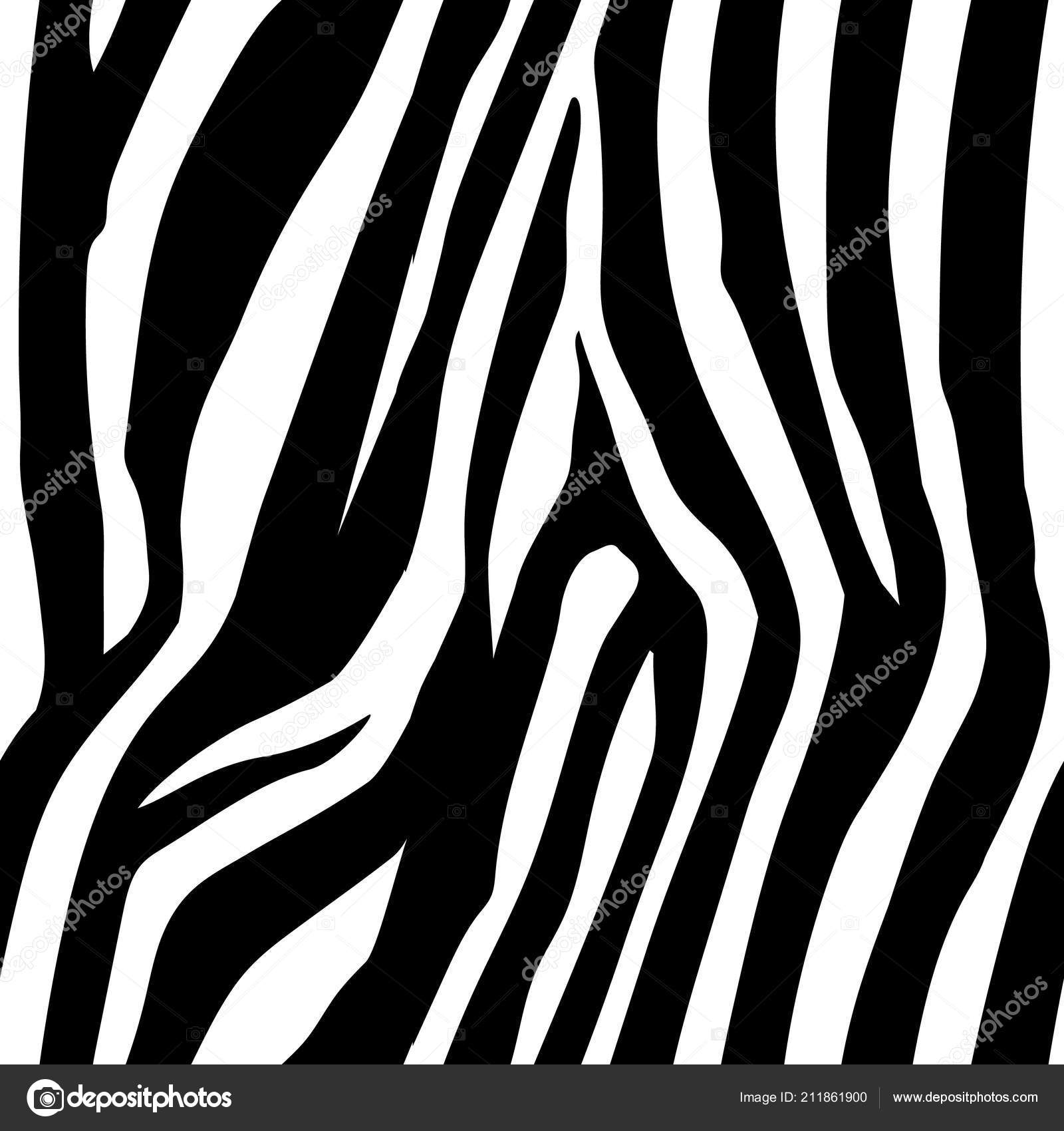 Zebra Stripes Seamless Pattern. Zebra print, animal skin, tiger stripes ...