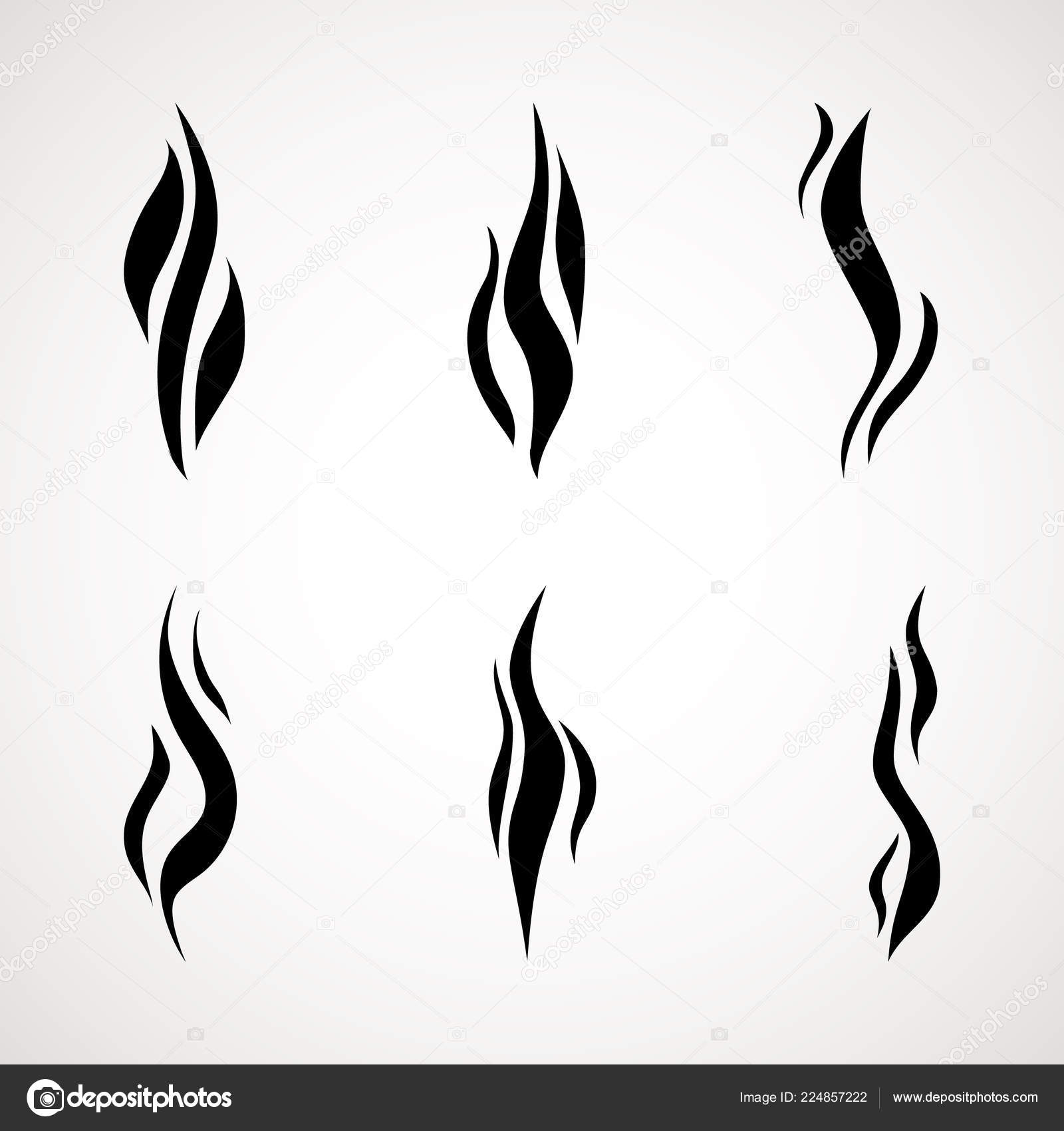 Smoke Puff Vector Icon Set Illustration Isolated White Background Hot ⬇ ...