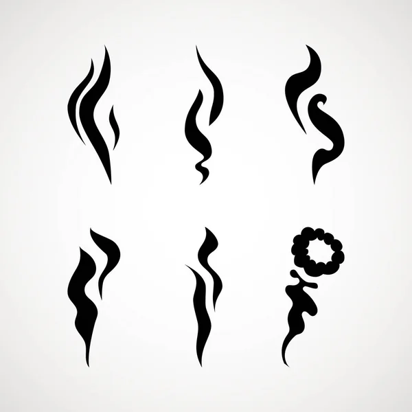 Smoke Puff Vector Icon Set Illustration Isolated White Background Hot ⬇ ...