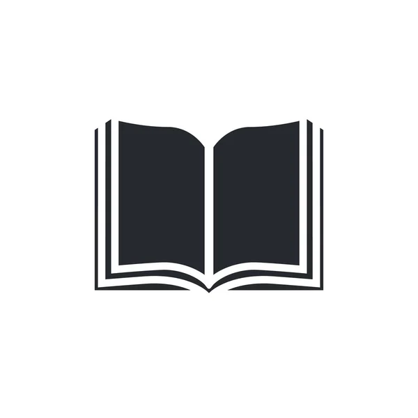 Icono Del Libro Vector Ilustración Sólida Pictograma Aislado Blanco ...