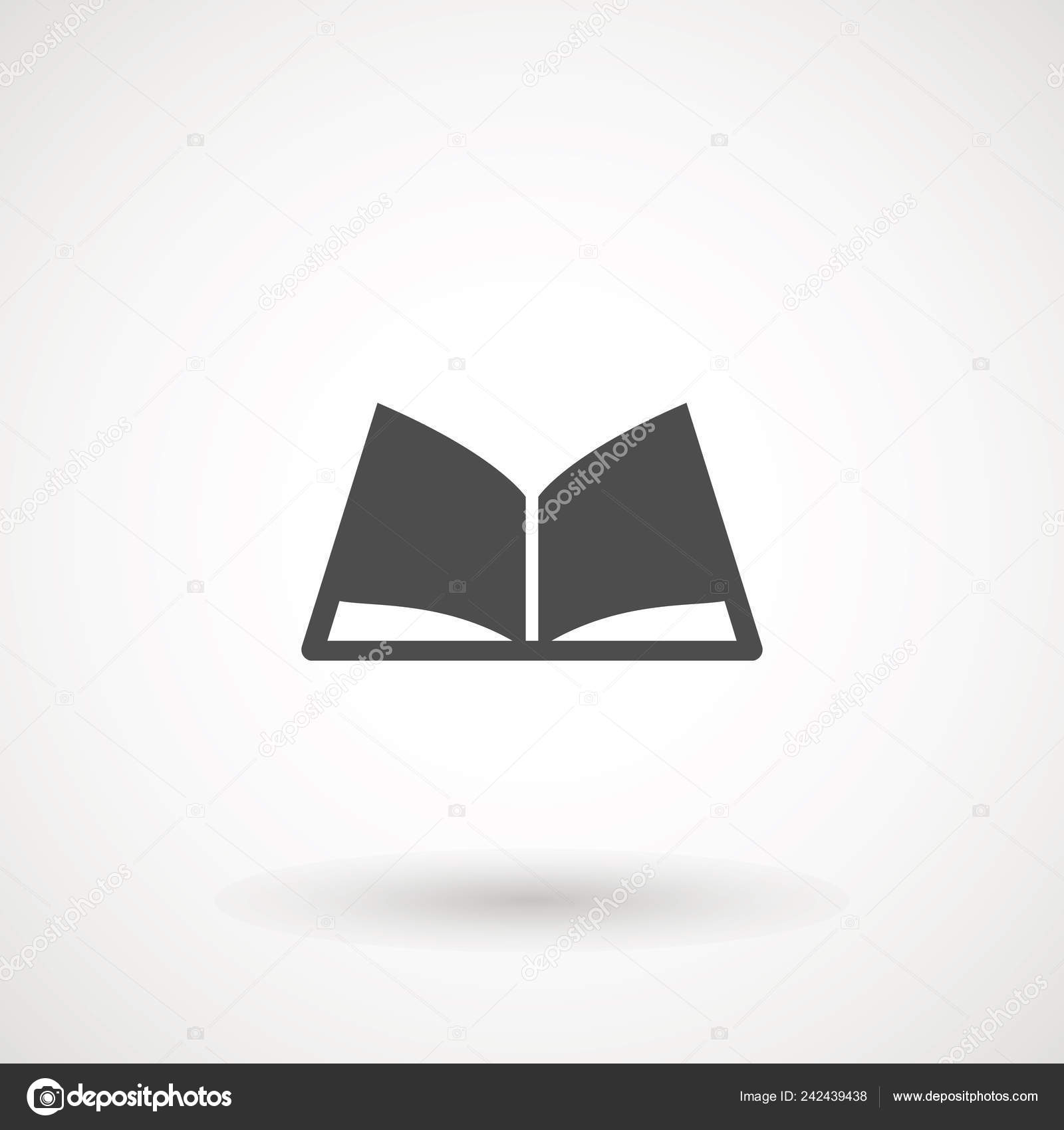 Book Icon Vector Solid Illustration Pictogram Isolated White High ...