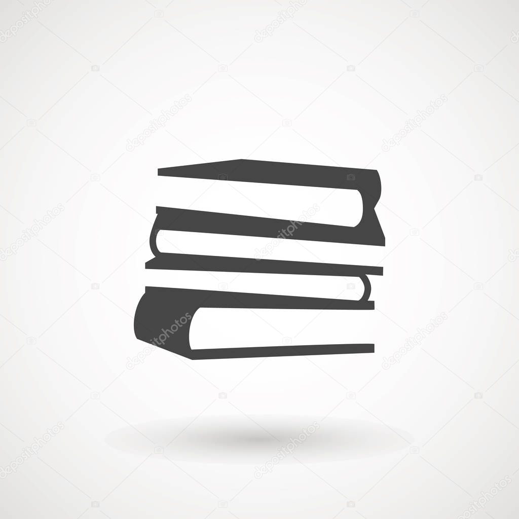 Libro vector icono, ilustración sólida, pictograma aislado en blanco ...