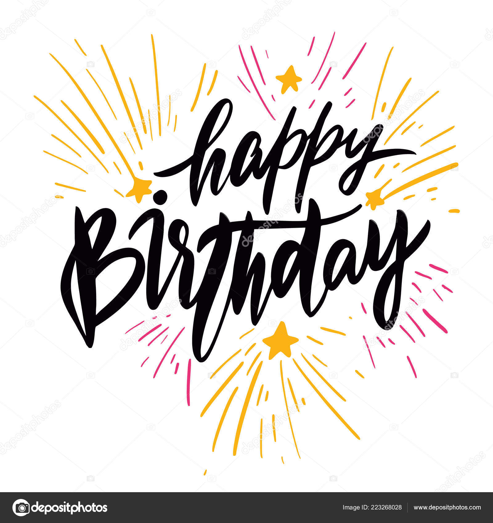 Feliz Aniversario Caligrafia Moderna Feliz Aniversario En Lettering