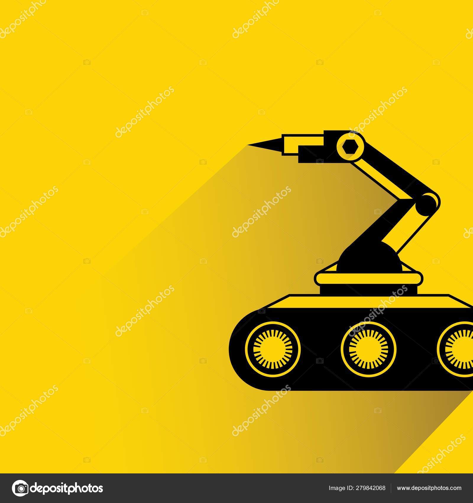 Robotic Arm Icon Vector Illustration Stock Vector by ©loopang 279842068