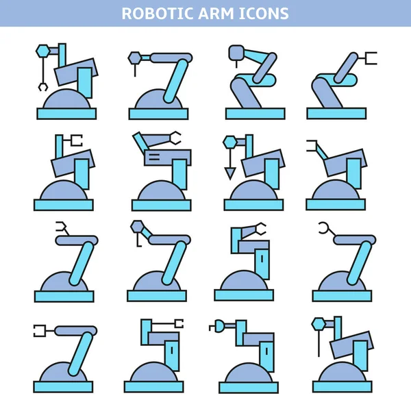 Robotic Arm Icons Vector Illustration Stock Vector by ©loopang 281323030