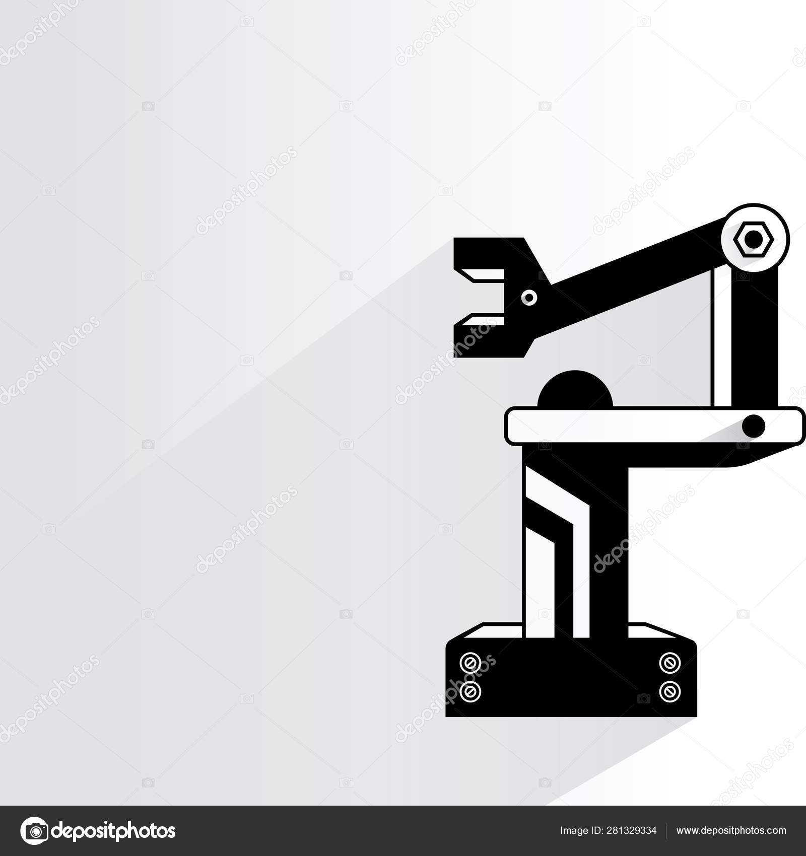 Robotic Arm Icon Vector Illustration Stock Vector by ©loopang 281329334