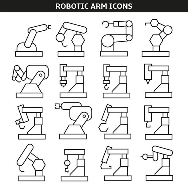 Robotic Arm Icons Vector Illustration Stock Vector by ©loopang 281323030